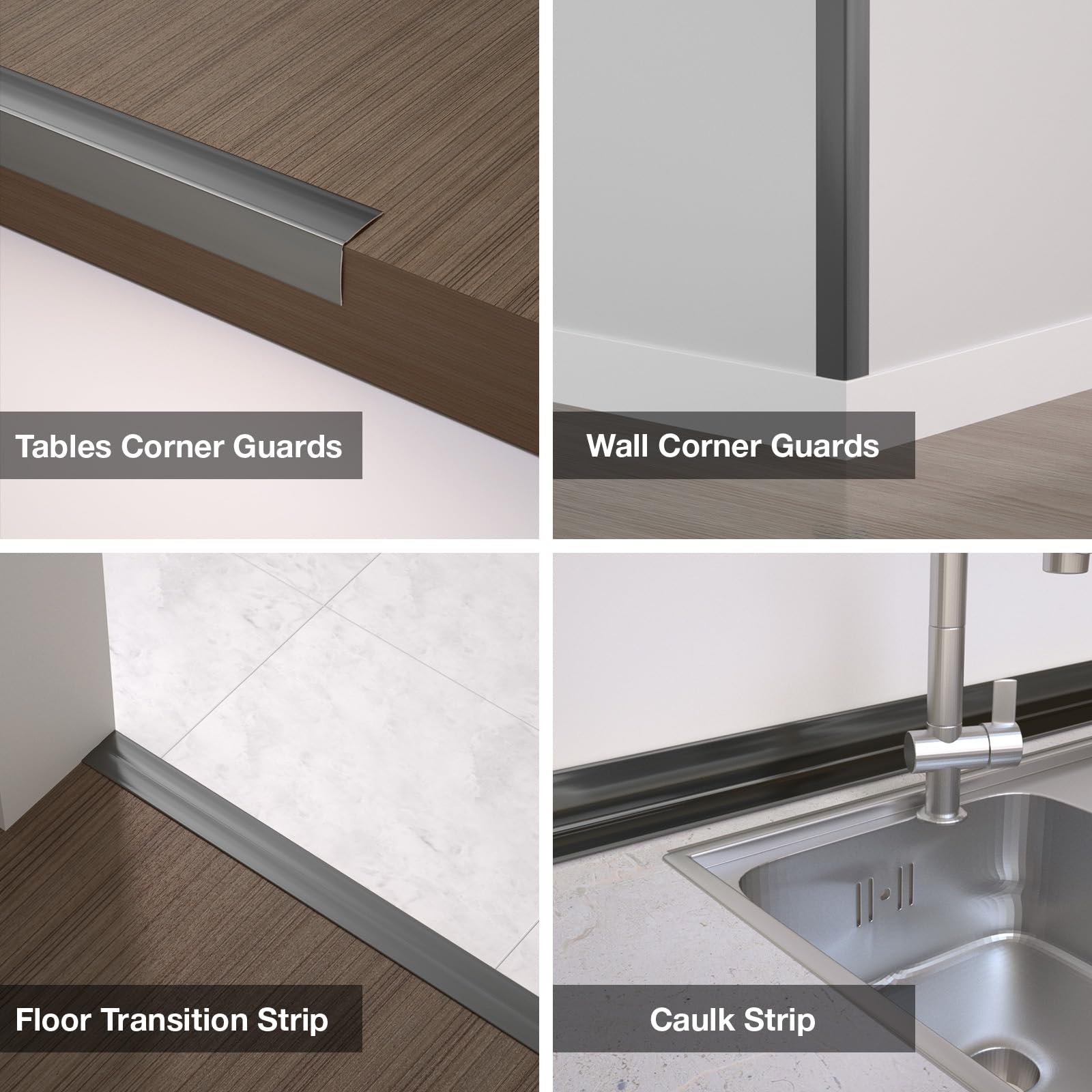 Snapklik.com : Wall Edge Protector & Guard, Peel & Stick Corner Trim ...