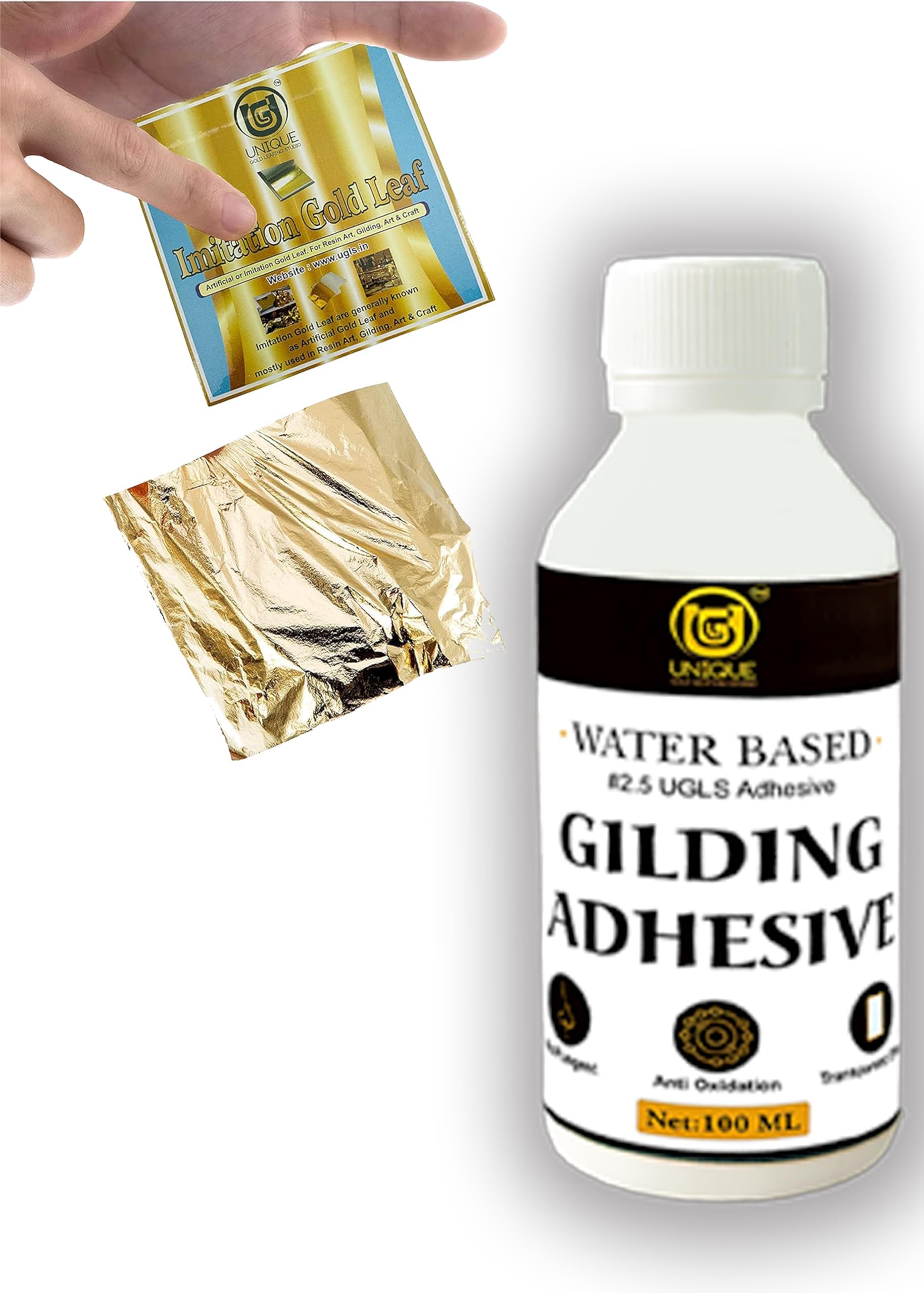 CLASSIC WARAQ CO. Gold Leaf Glue, Gold Leafing Adhesive, Metal Adhesive ...