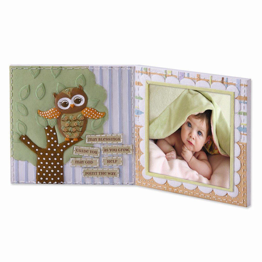 Snapklik.com : Learning To Fly Owl Photo Frame Baptism Frames For Boys ...