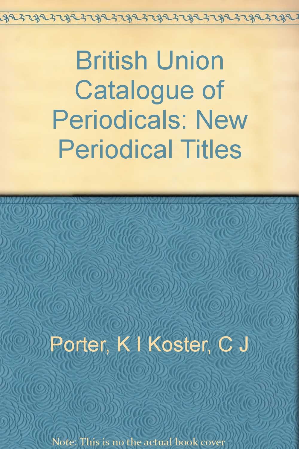 British Union Catalogue of Periodicals: New Periodical Titles: Amazon ...