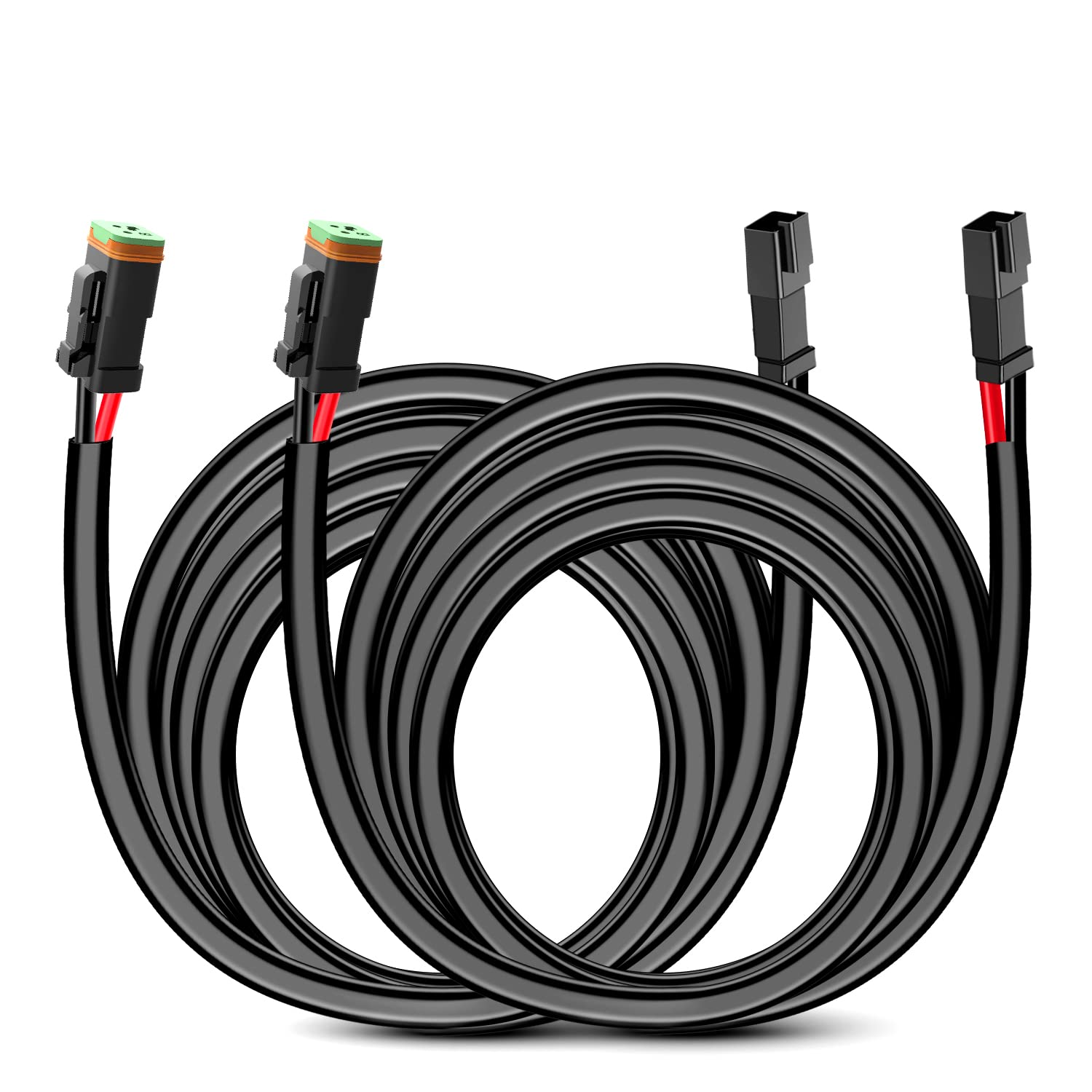 Amazon.com: Nilight 2 PCS 16AWG 10 Feet Wiring Harness Extension Kit ...