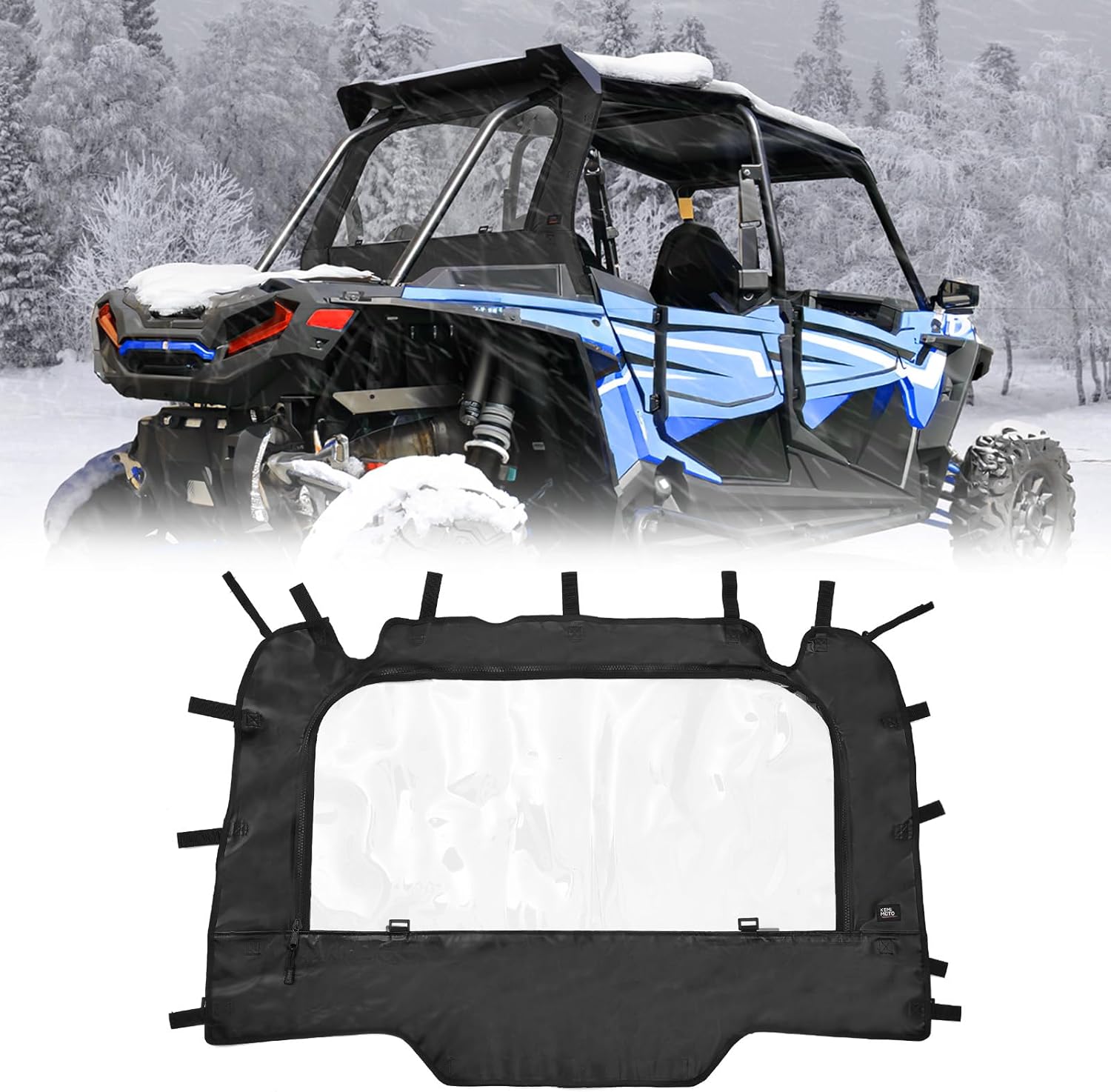 Amazon.com: KEMIMOTO XP 1000 Soft Rear Windshield, All-Weather UTV ...