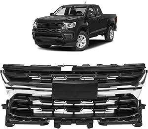 Amazon.com: LYZ New Chrome Front Upper Bumper Grille Grill Assembly ...
