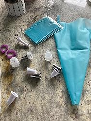 Amazon.com: Riccle Piping Bags and Tips Set, 11.8 Inch 100 Anti Burst ...