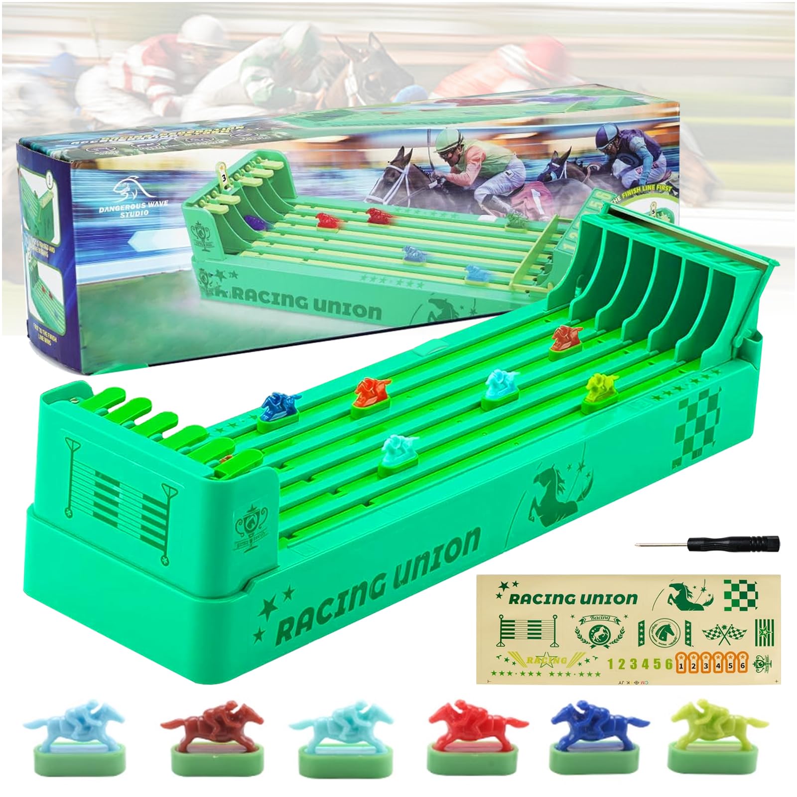 Horse Racing Game, Electric Horse Racing Board Game with 6 Colorful ...