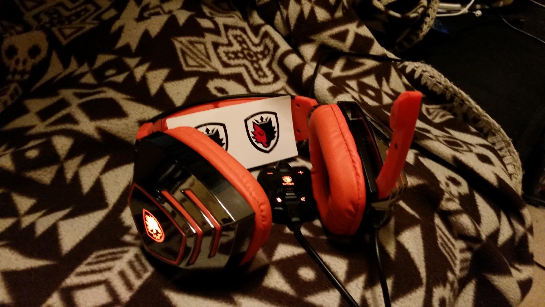 Amazon.com: SADES A60 Ele Gaming Headsets with Microphone, Orange ...