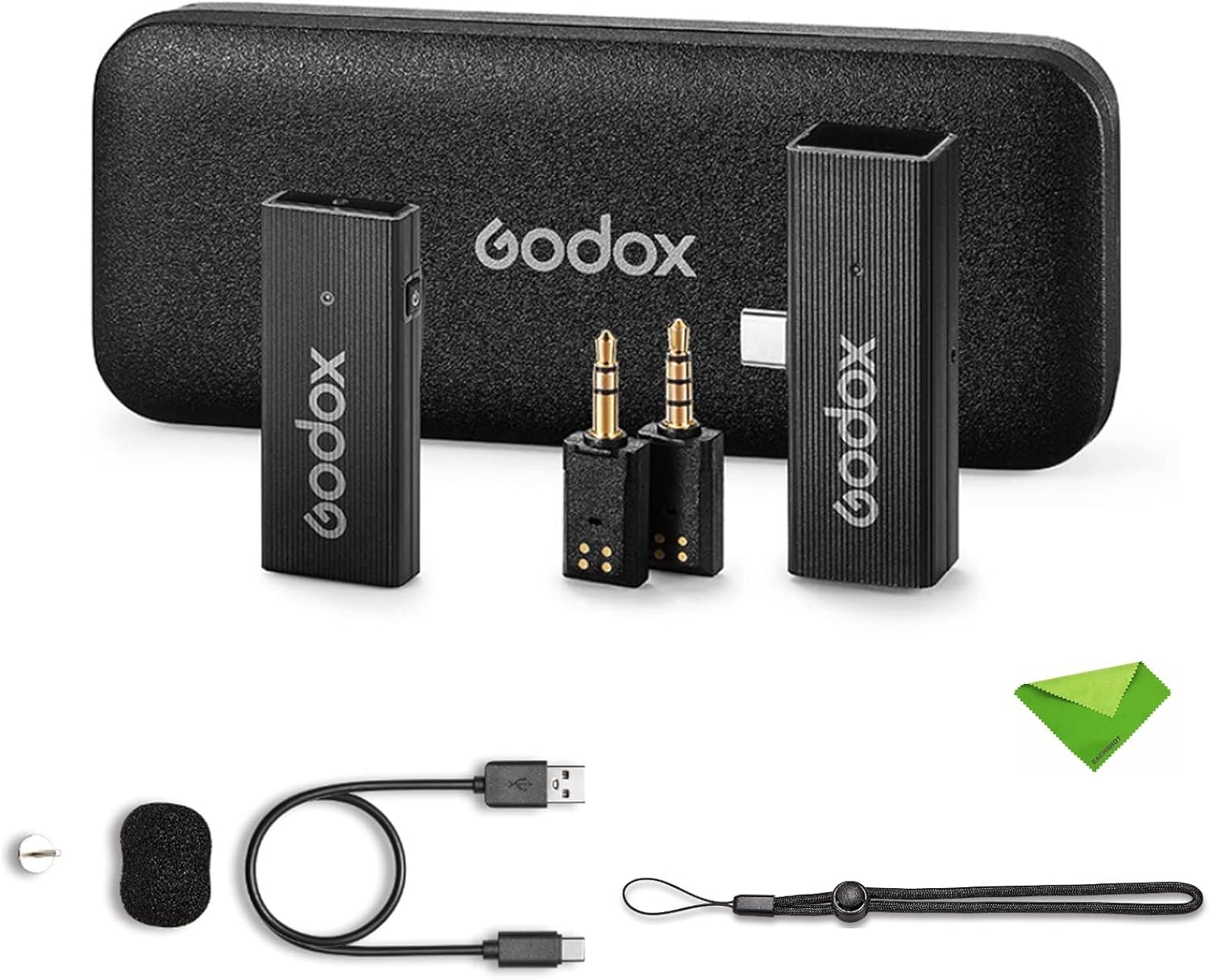 Amazon.com: GODOX MoveLink Mini UC Kit 1 Wireless Lavalier Microphone ...