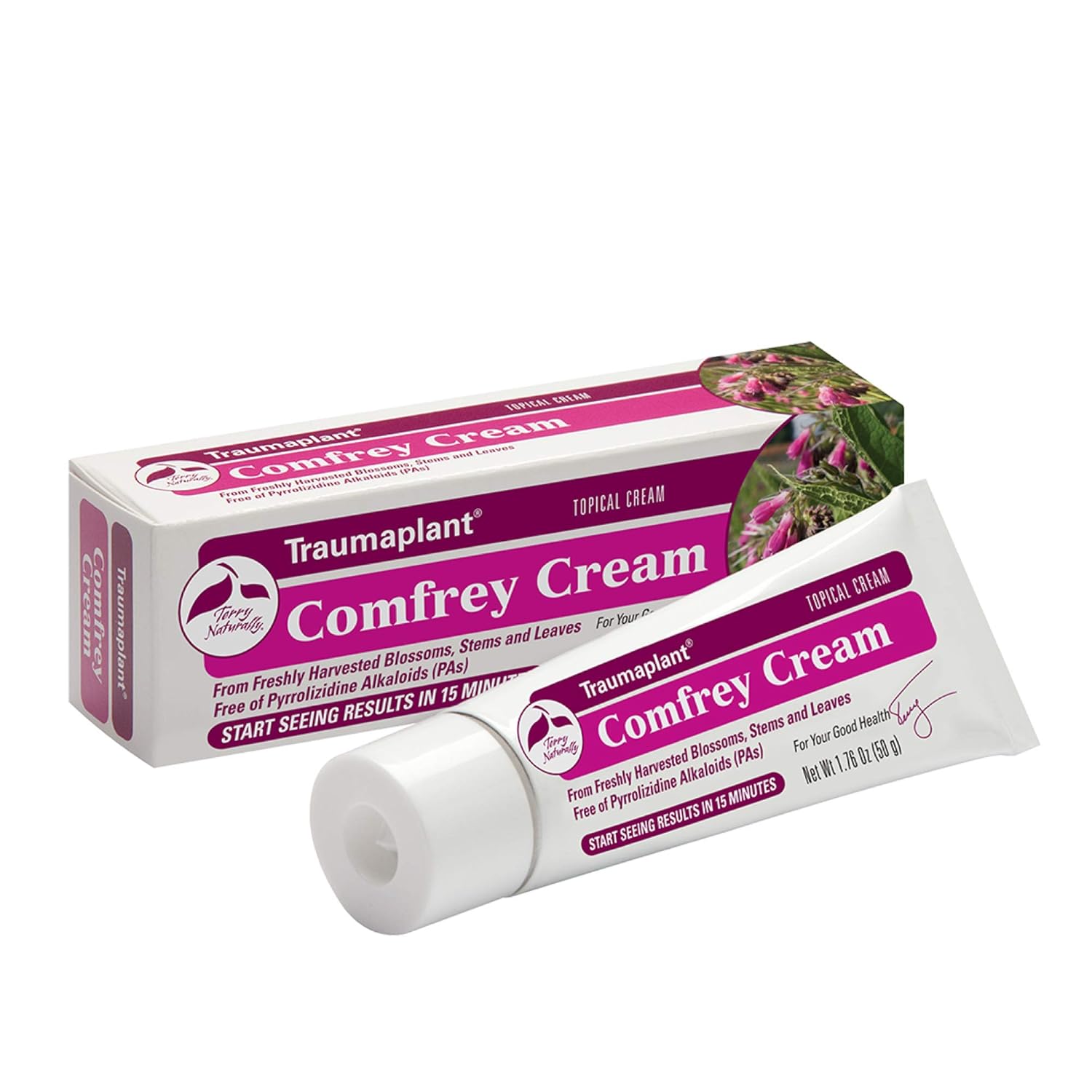 Amazon.com: Terry Naturally Traumaplant Comfrey Cream - 1.76 oz (50 g ...
