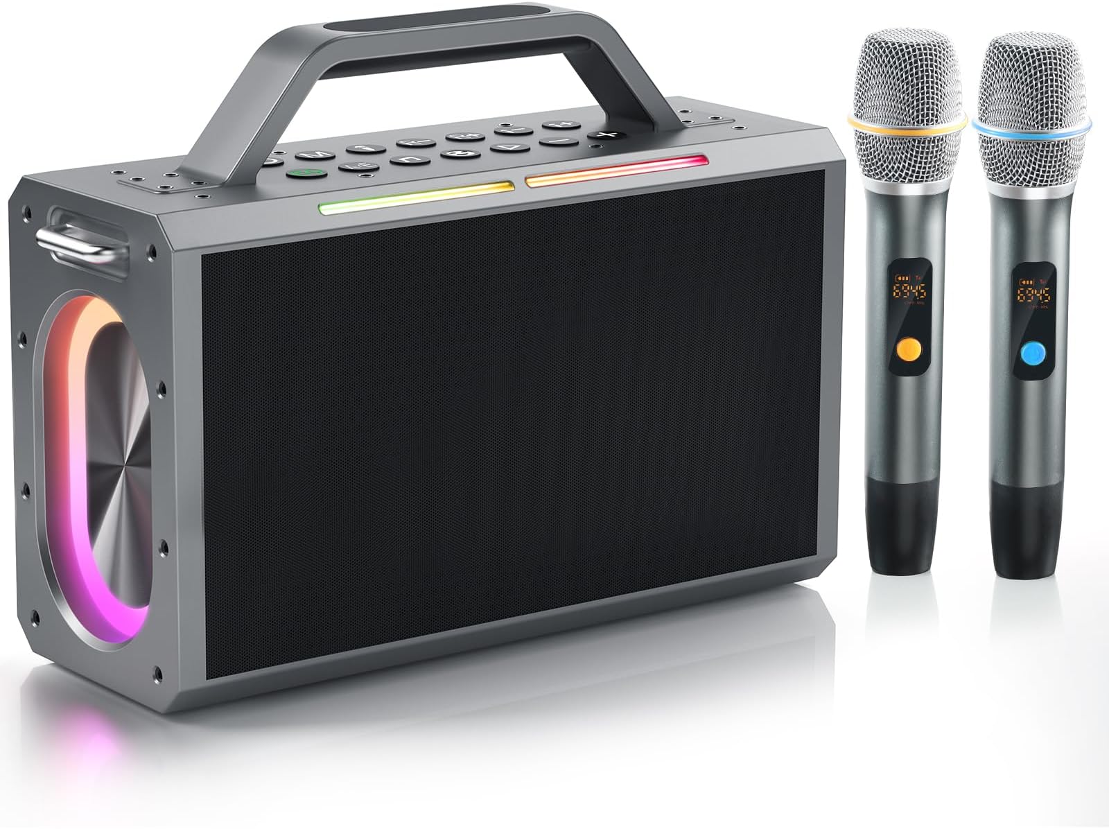 Amazon.com: Karaoke Machine with 2 Microphones, Upgraded 200W Powerful ...