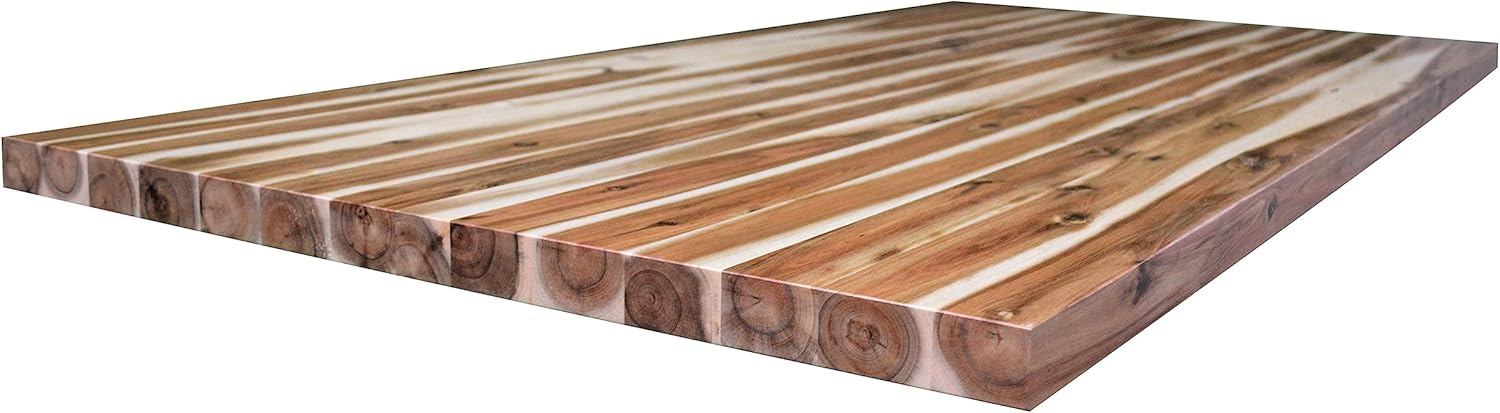 Amazon.com: BingLTD - 60" L x 30" Rectangular Acacia Butcher Block ...