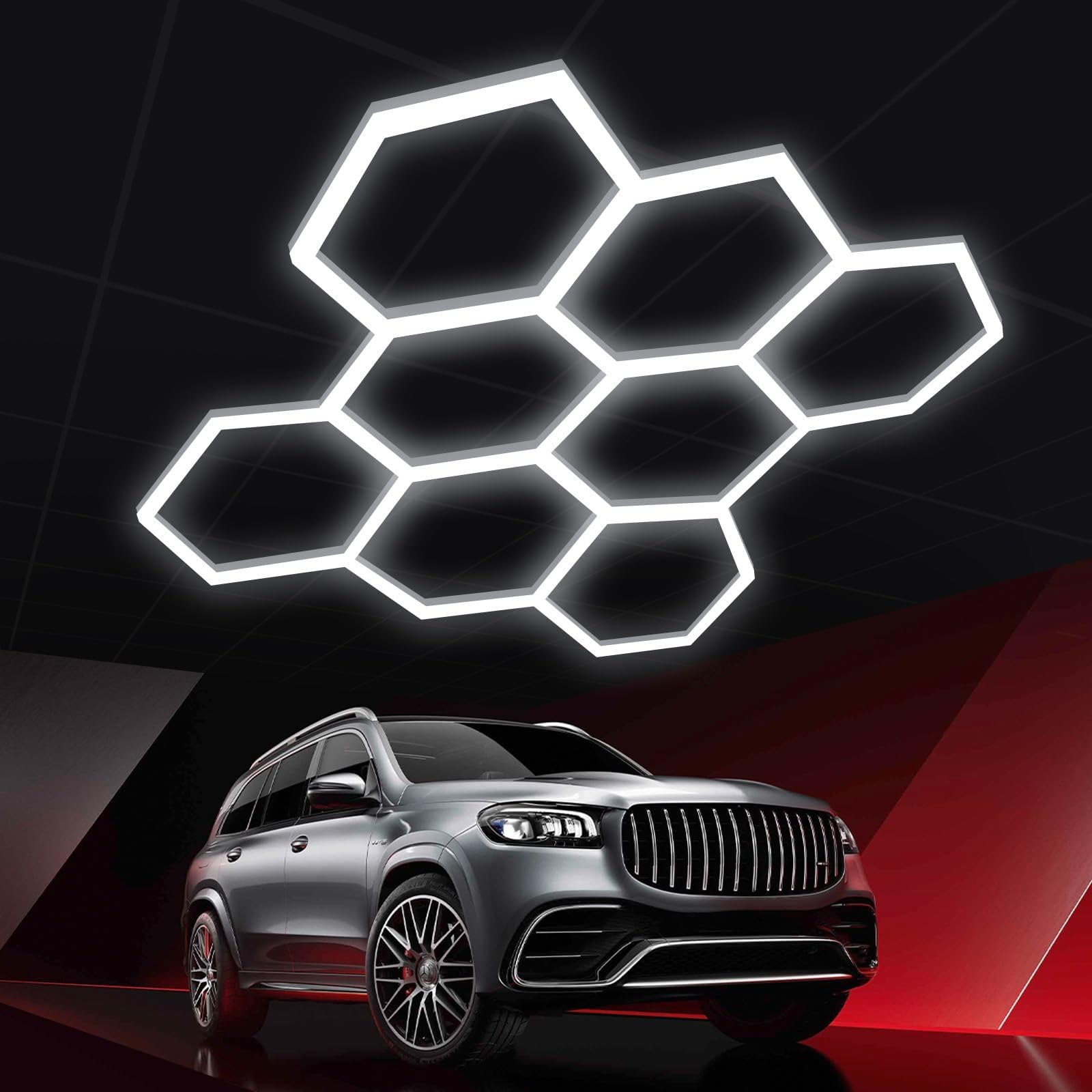 YuWangg Hexagon LED,garage lighting,hexagons led lamp,led honeycomb ...