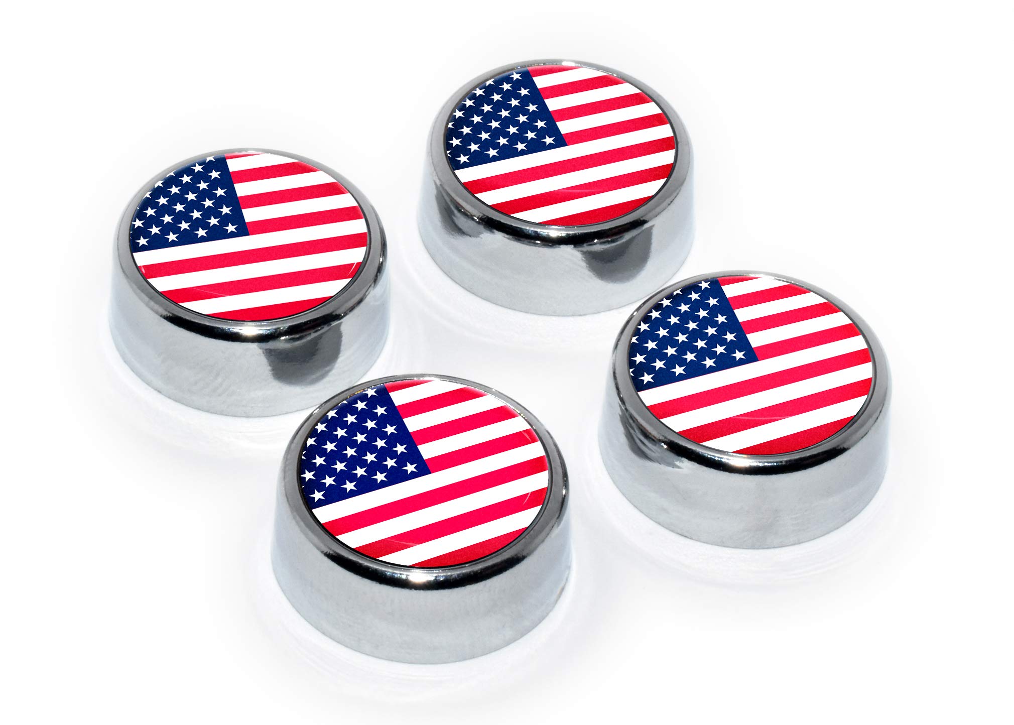 Amazon.com: USA License Plate Frame Screw Caps (USA) : Automotive