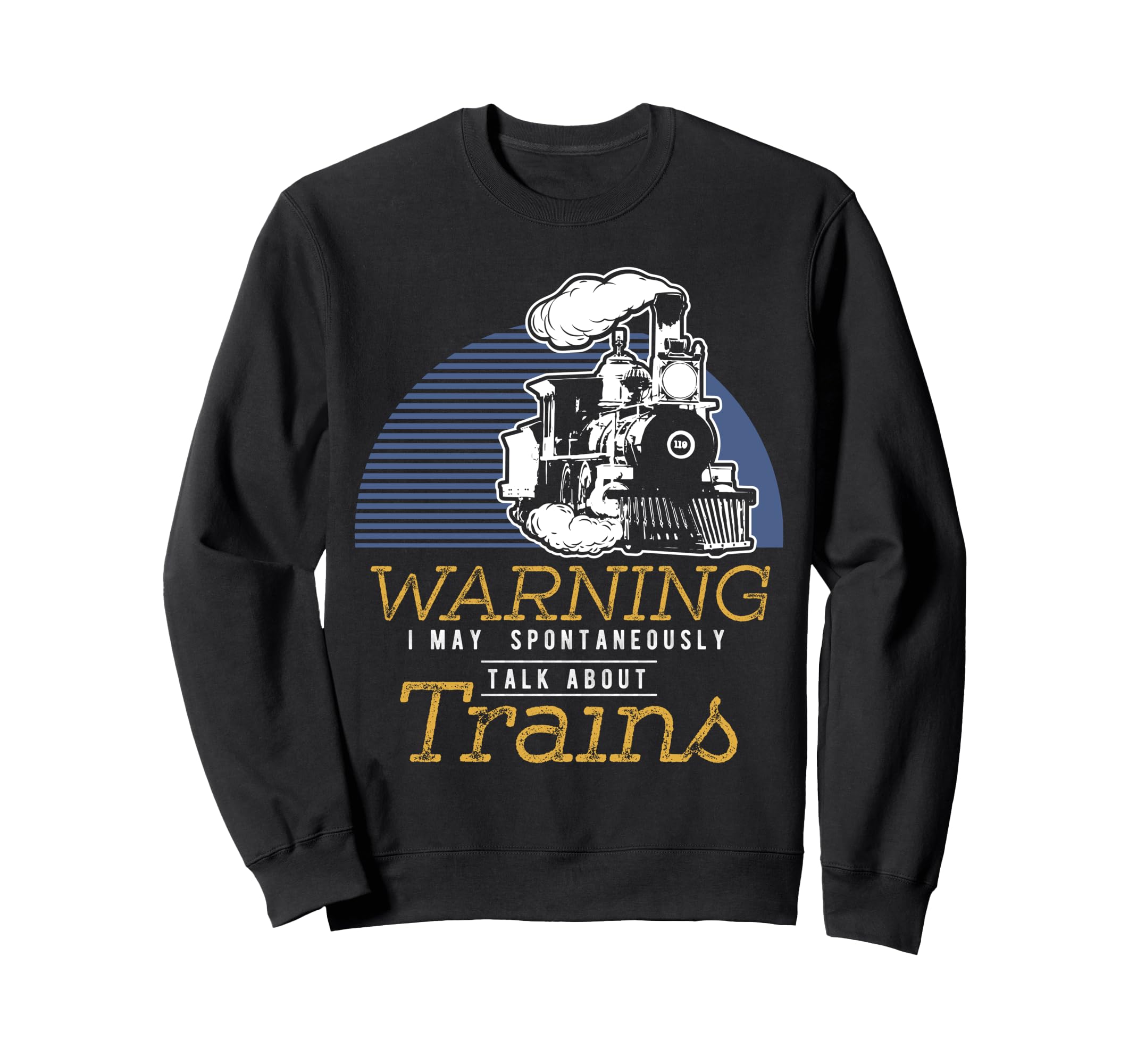 Amazon.com: Train Lover Sweatshirt, Locomotive Sweatshirt Sweatshirt ...