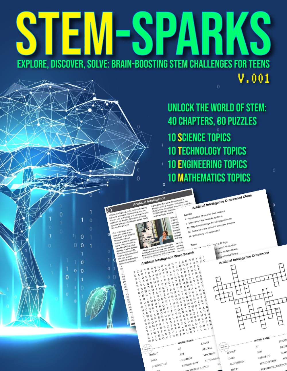 Amazon.com: STEM-SPARKS v1: Explore, Discover, Solve - Brain-Boosting STEM Challenges for Teens ...
