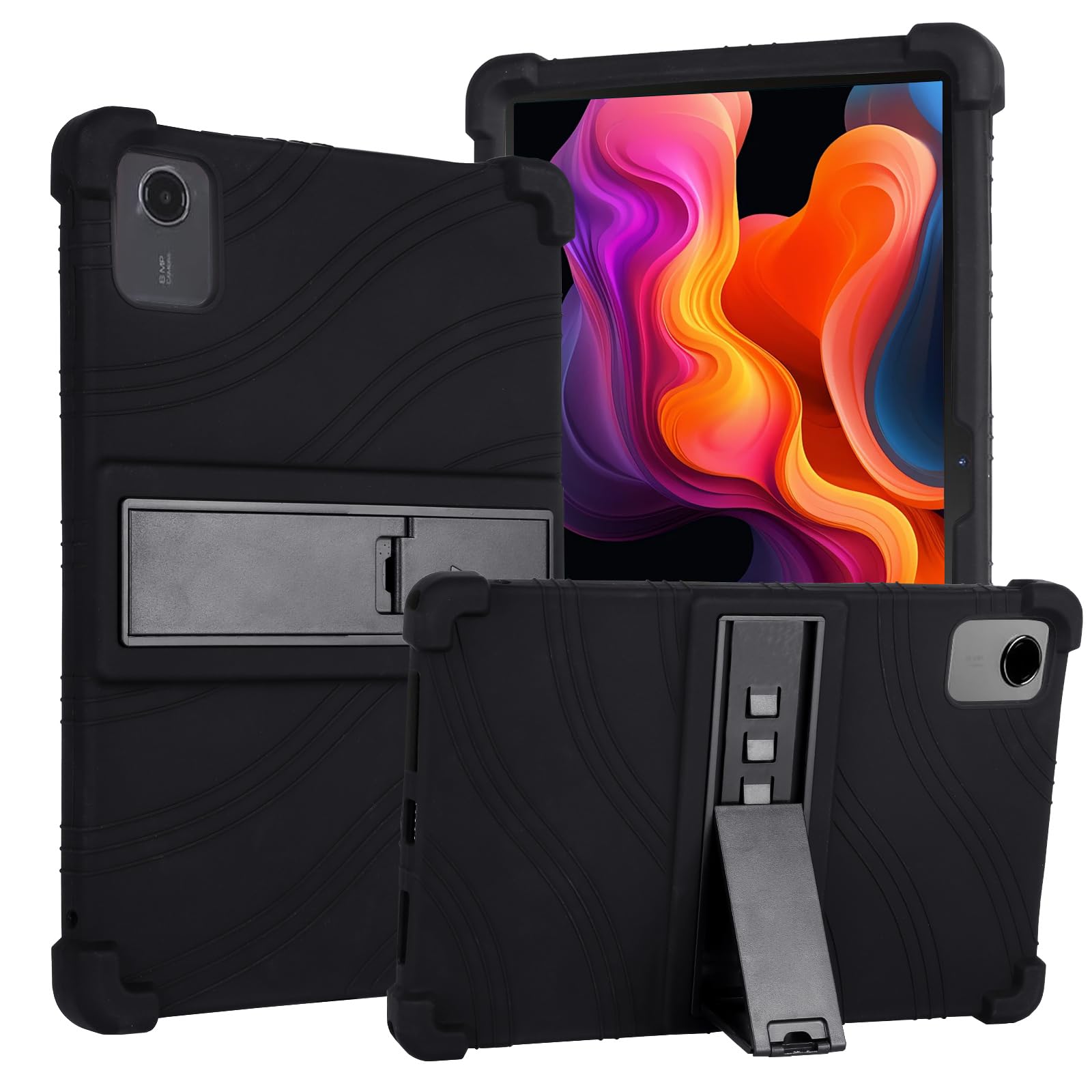 ROUMAYMAY Lenovo Tab M11 Case with Kickstand Adjustable, Soft Silicone ...