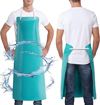 Waterproof Rubber Apron,Heavy Duty Oil&Chemical Resistant Waterproof ...