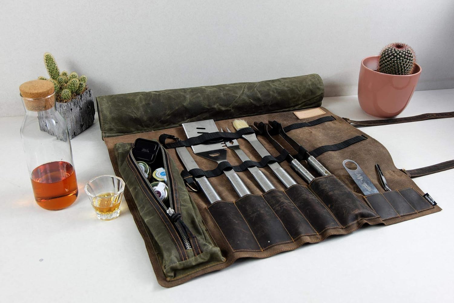 Amazon.com: BBQ Bag, Barbeque Bag, BBQ Tool Roll, Barbeque Gift, BBQ ...
