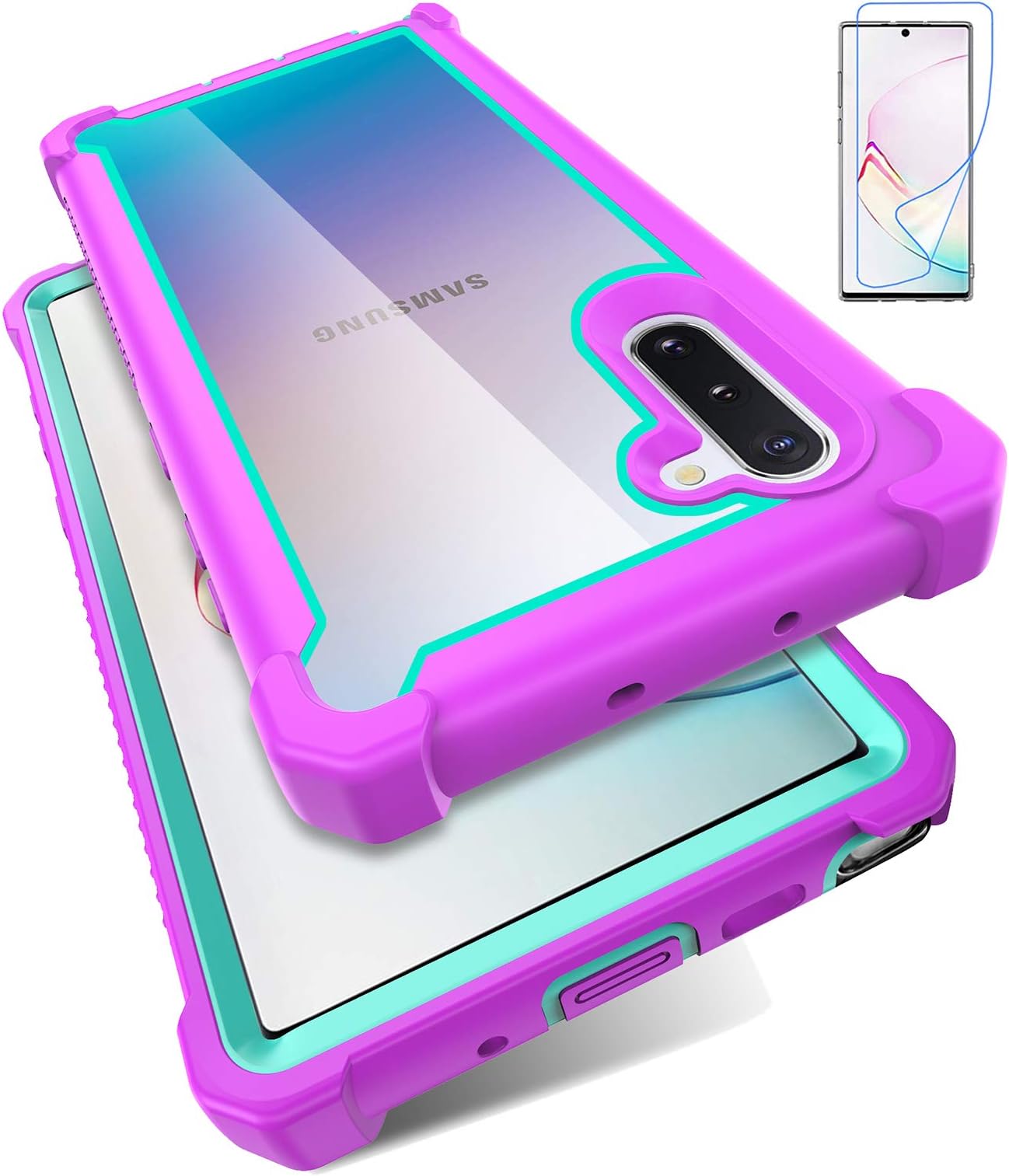 Amazon.com: KSELF Case for Samsung Galaxy Note 10 Case with Screen ...