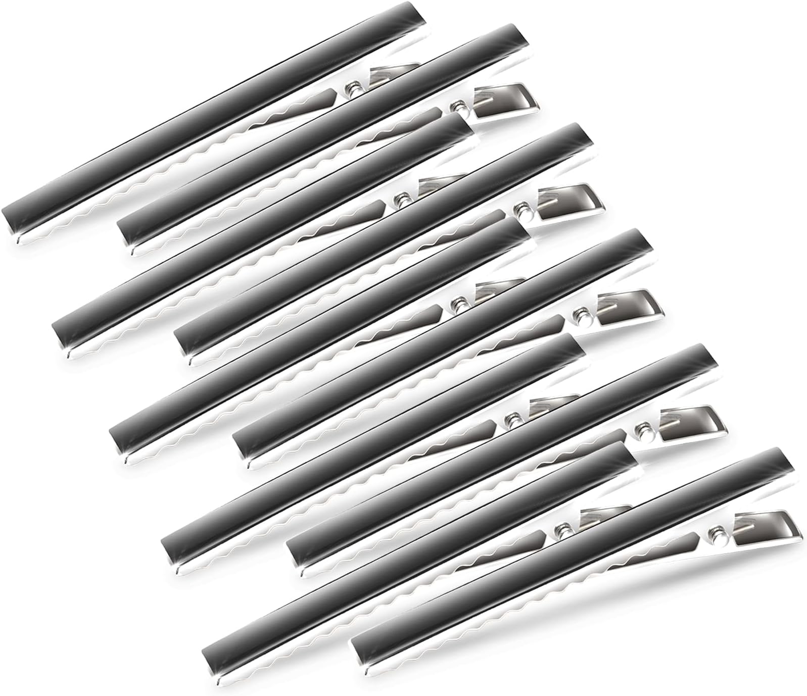 Amazon.com : Elcoho 200 Pieces Metal Hair Clips Single Prong Curl Clips ...