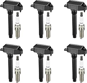 Amazon.com: BDFHYK Ignition Coil Pack UF807 and Iridium Spark Plugs 93175 Compatible with ...