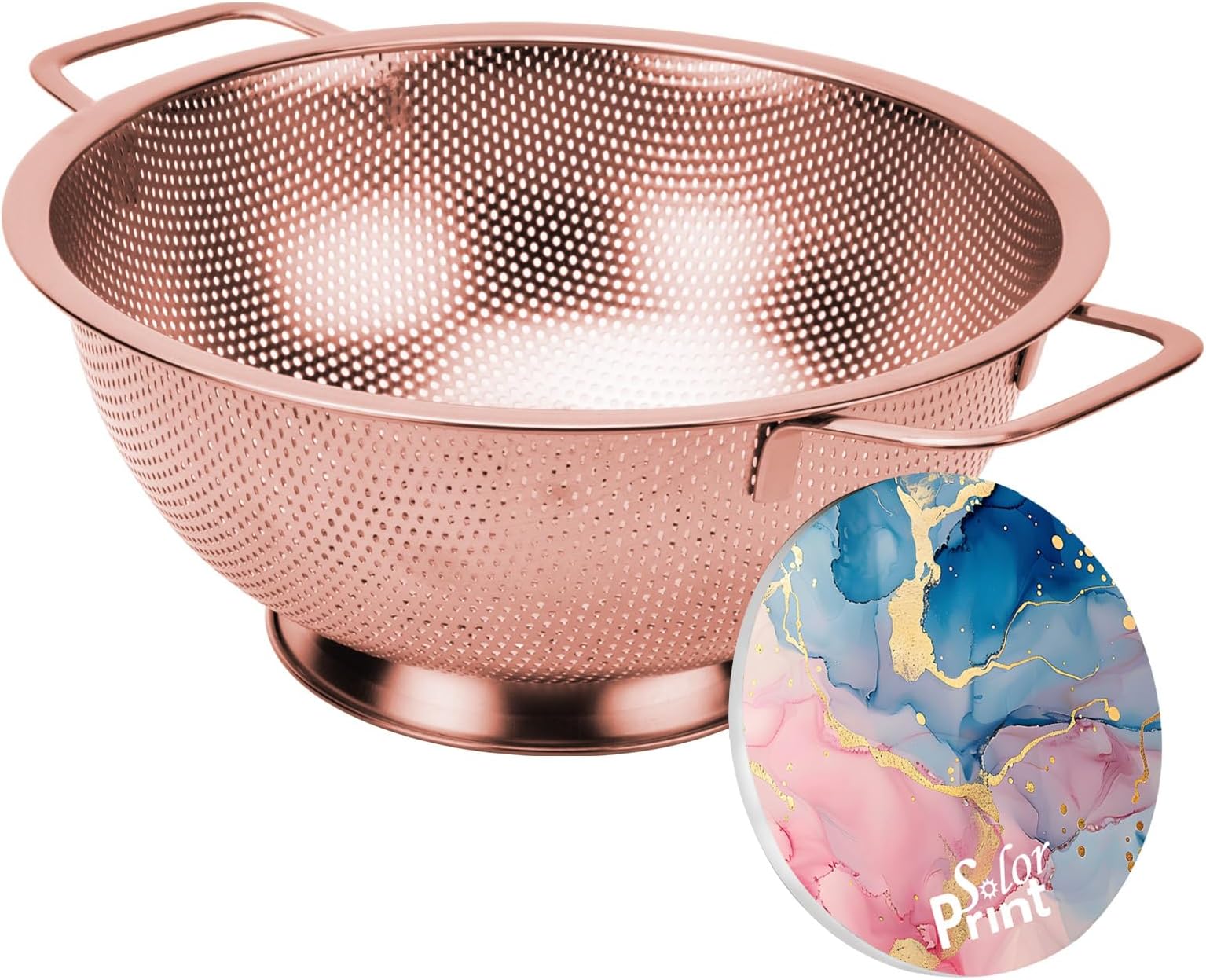 Amazon.com: BLAGAIN Colander 3-Quart with Handle, Food Metal Strainer ...