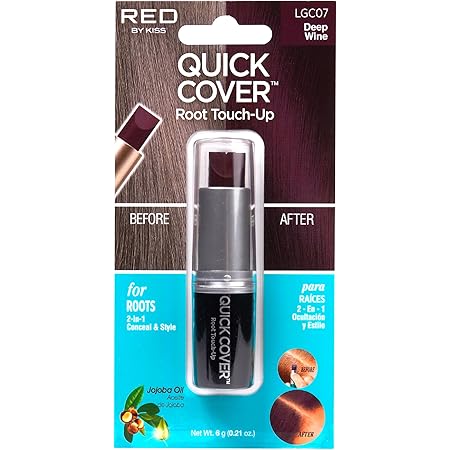 Amazon.com: RED by Kiss Quick Cover Root Touch Up Stick Type Water ...