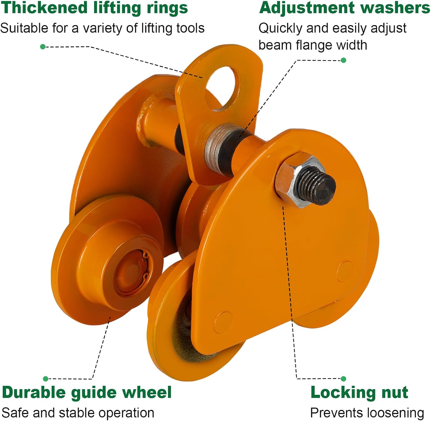 Push Beam Trolley, 1100lbs Load Capacity Manual Australia | Ubuy