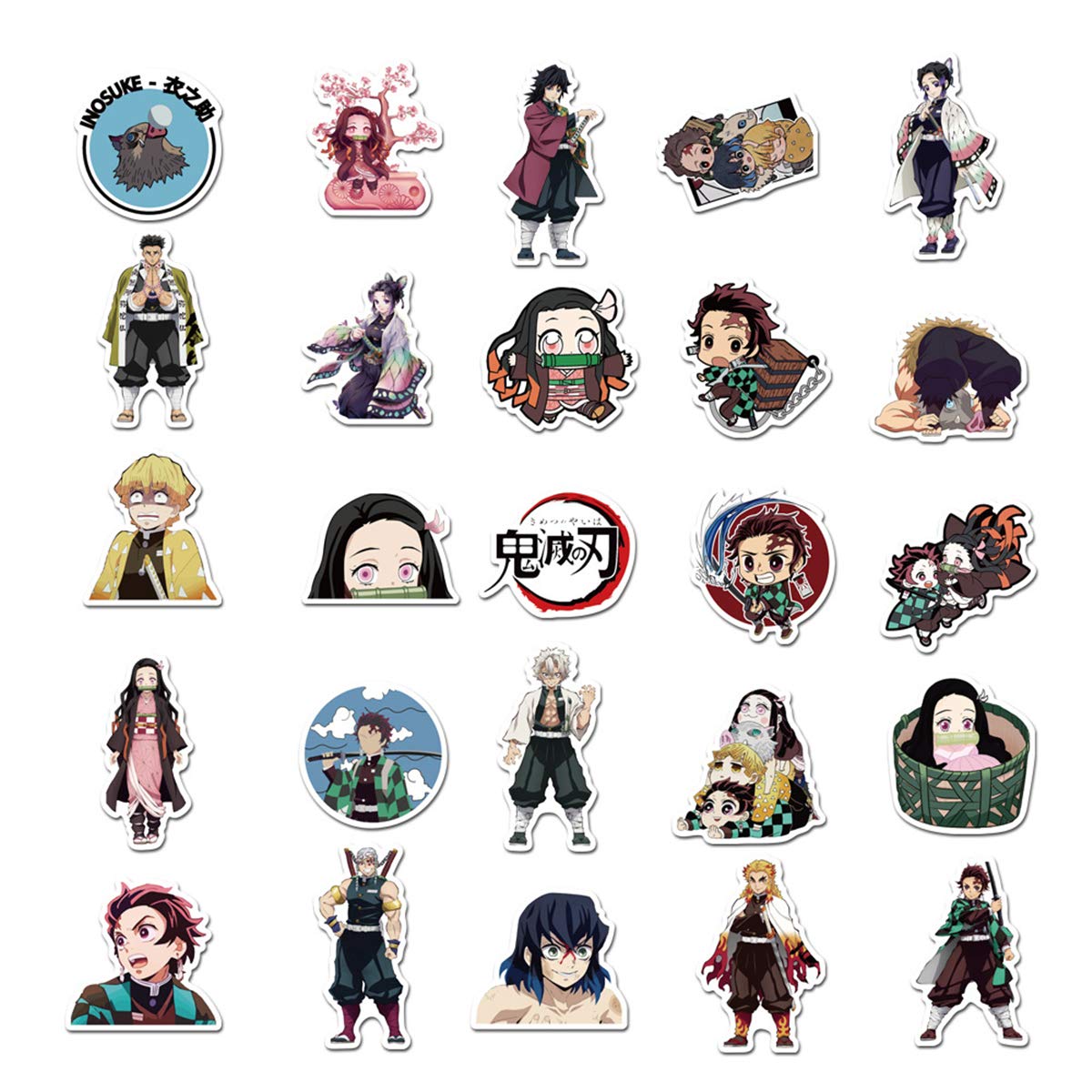 Anime Cartoon Stickers Demon Slayer Stickers Waterproof Vinyl Stickers For Water Bottle Luggage anime-cartoon-stickers-demon-slayer-stickers-waterproof-vinyl-stickers-for-water-bottle-luggage