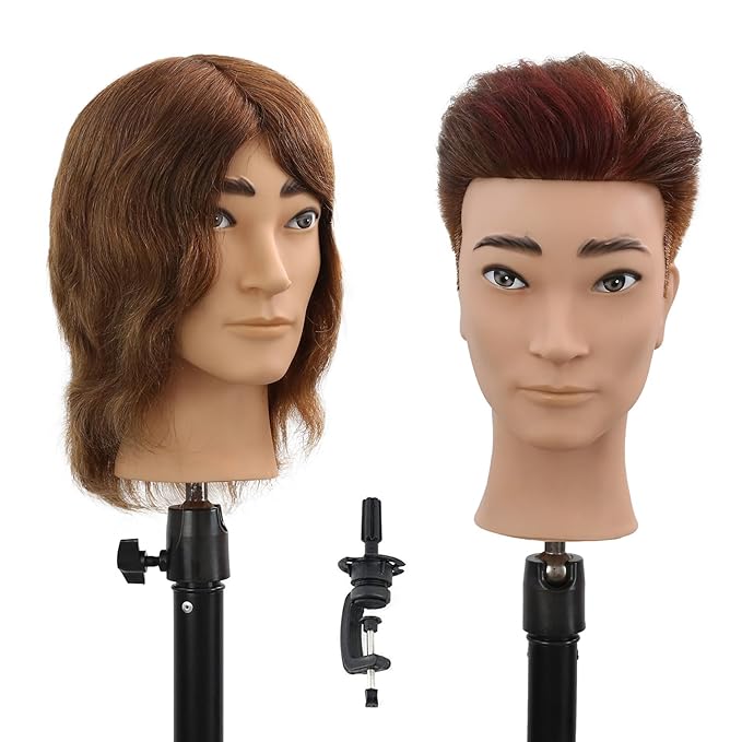 Amazon.com : Stancia Barber Mannequin Head Male, Mannequin Head Human ...