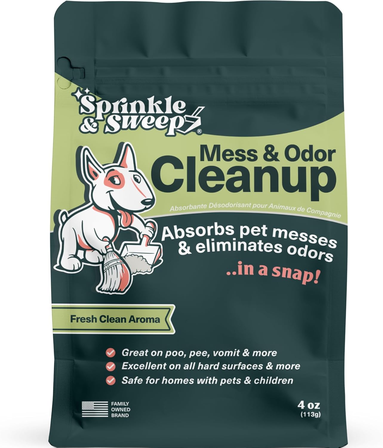Amazon.com: Sprinkle & Sweep Pet Accident Cleanup for all Hard Surface ...
