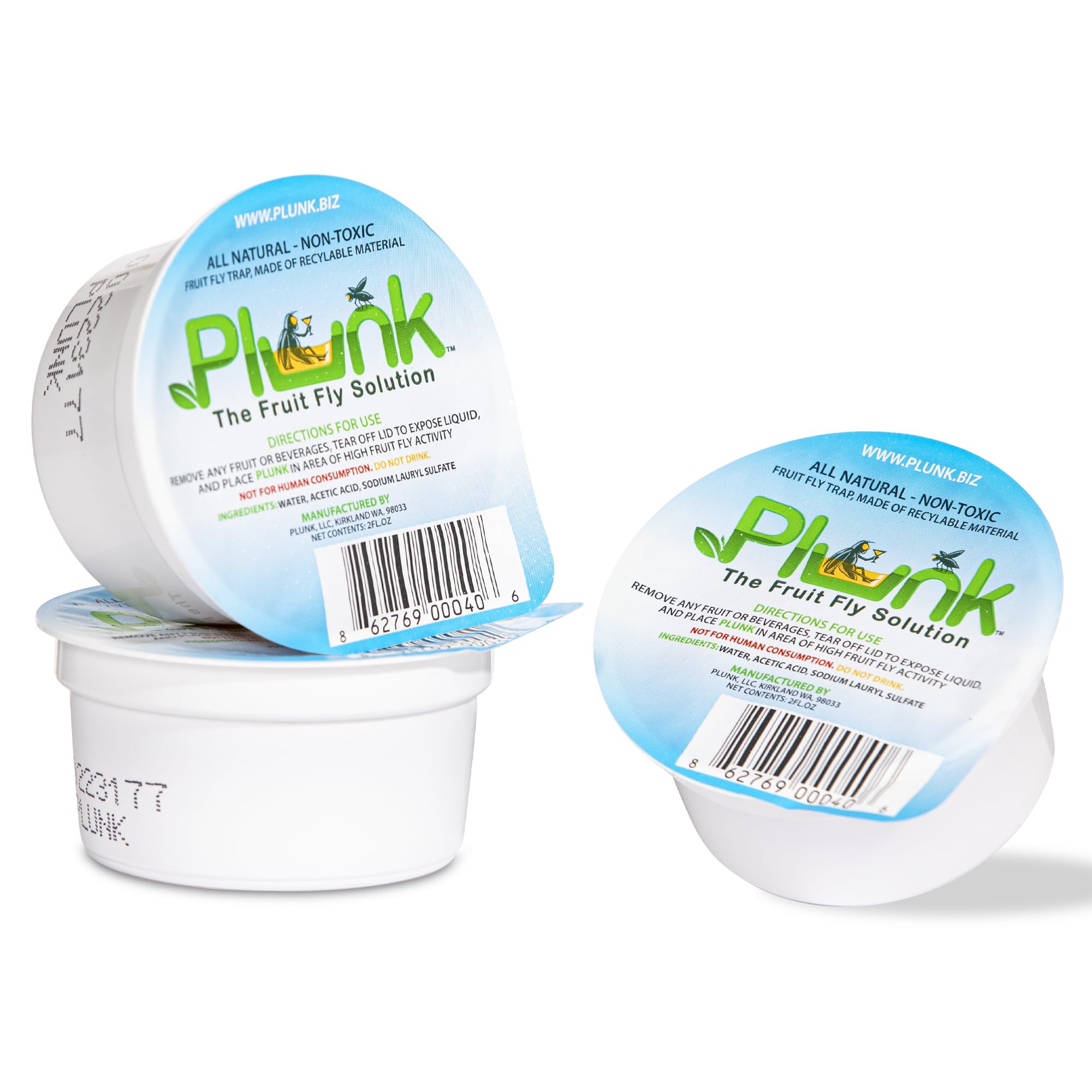 Amazon.com : Plunk Fruit Fly Trap – 3-Pack – All Natural, Non-Toxic ...