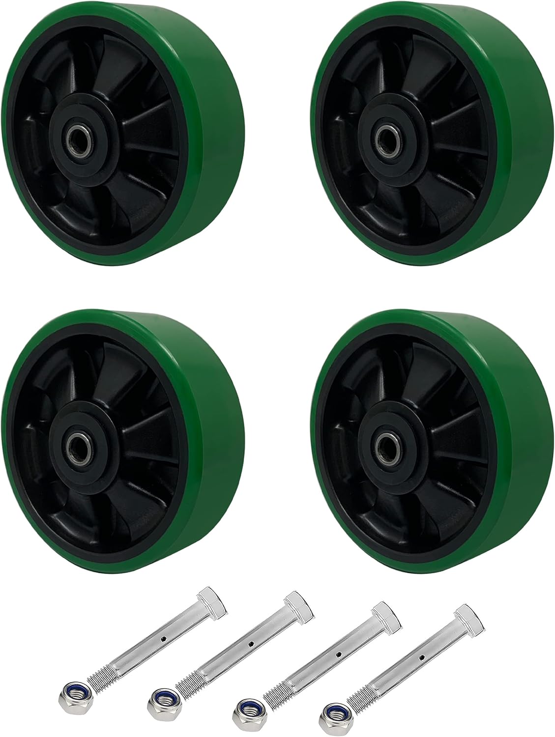 Amazon.com: HANDSAMMU 6x2" Heavy Duty Caster Wheel-Industrial Caster ...