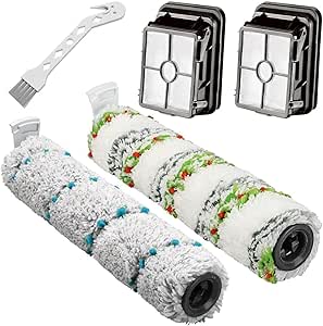 Brush Roller & Filter Replacement Set for Bissell CrossWave Cordless ...