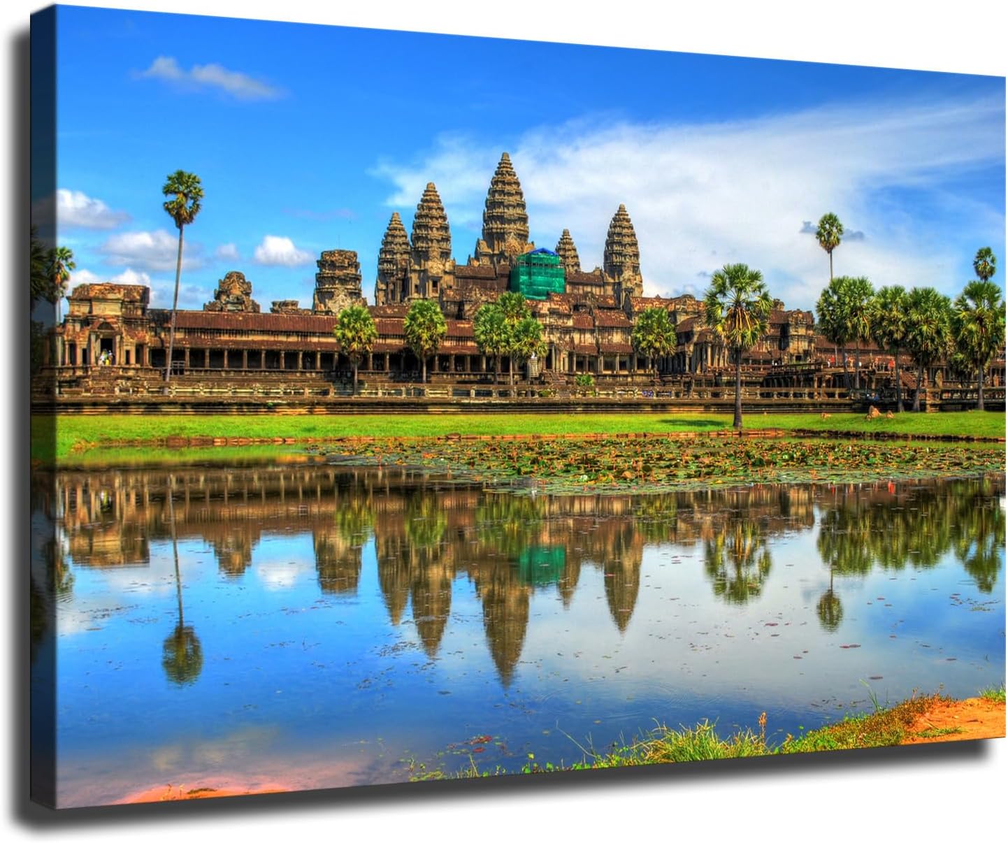 Amazon.com: DesPol Angkor Wat Poster Canvas Pictures Print Wall Art for ...
