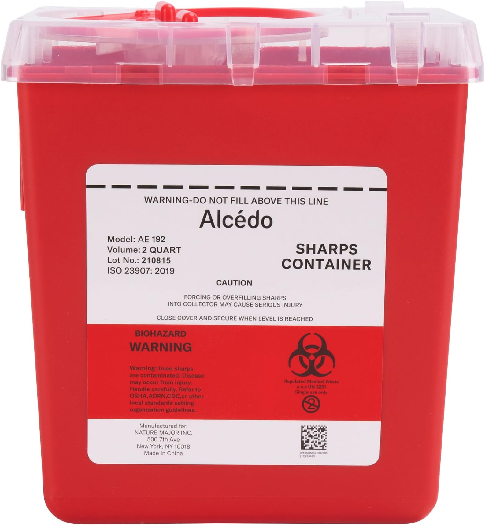 Amazon.com: B-D Multi-Use One-Piece Sharps Containers - Regular Funnel ...