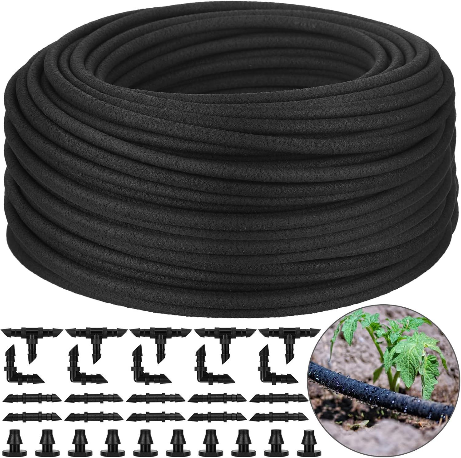 Amazon.com: Innconee 1/4 Inch Soaker Hose Irrigation Hose Drip Hose for ...