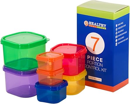 Amazon.com: Healthy Meal Packs- 7 Piece Portion Control Containers for ...
