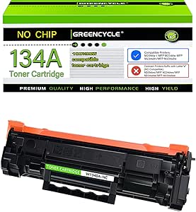 greencycle W1340A Compatible Toner Cartridge Replacement for Hp 134A ...