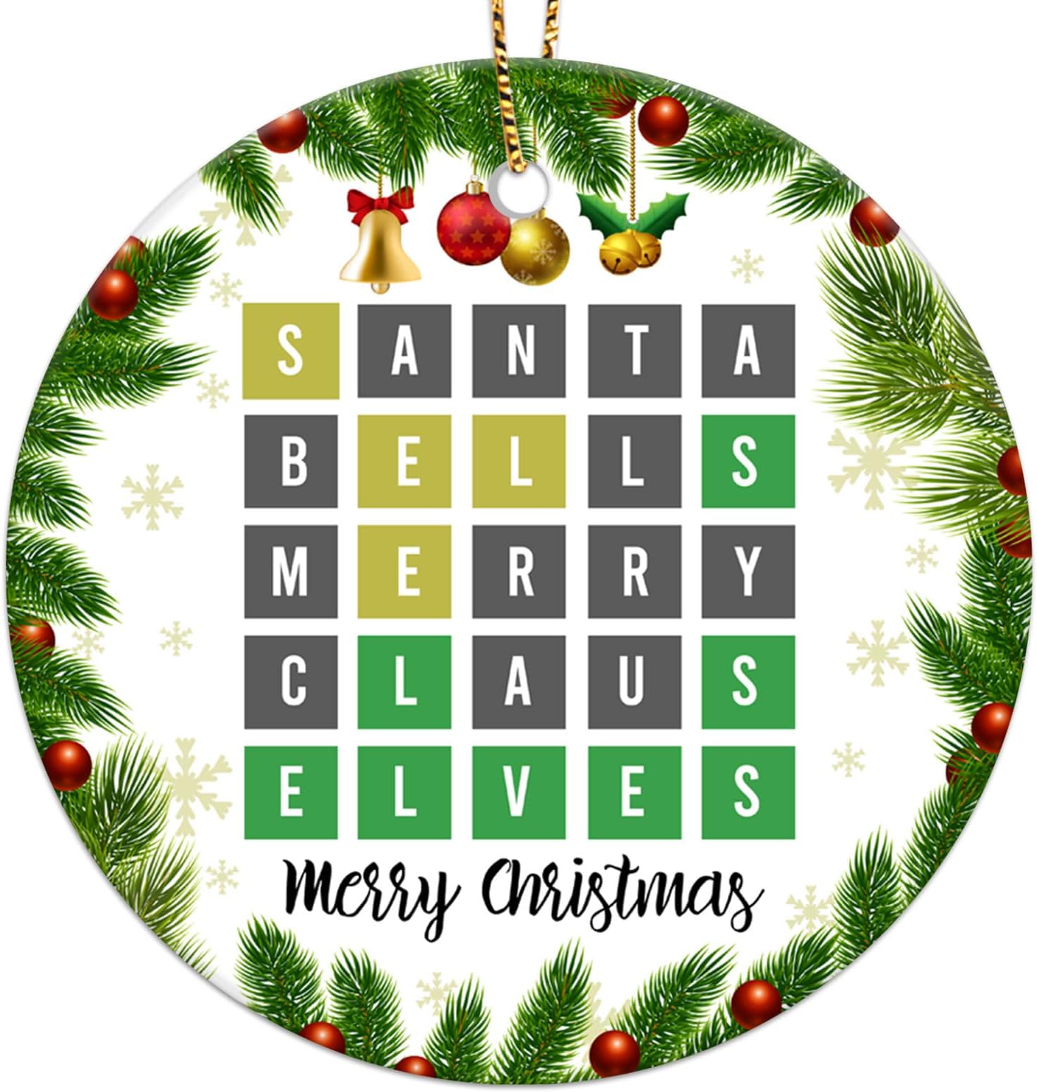 Amazon.com: Impressive Ornament Inspired By Wordle - Funny Word Lover ...