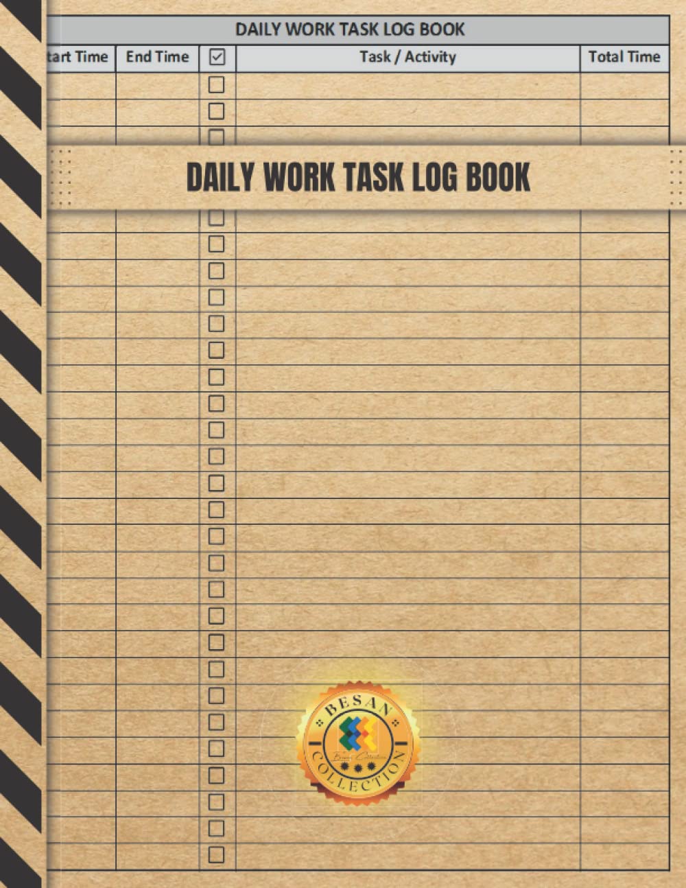 DAILY WORK TASK LOG BOOK: Daily Log book Management Track Task Work ...