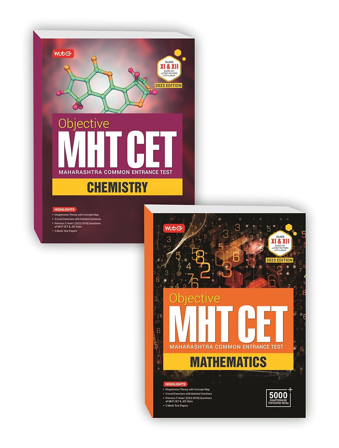 MTG Objective MHT CET Chemistry, Mathematics Books 2023 Exam - MHT CET ...
