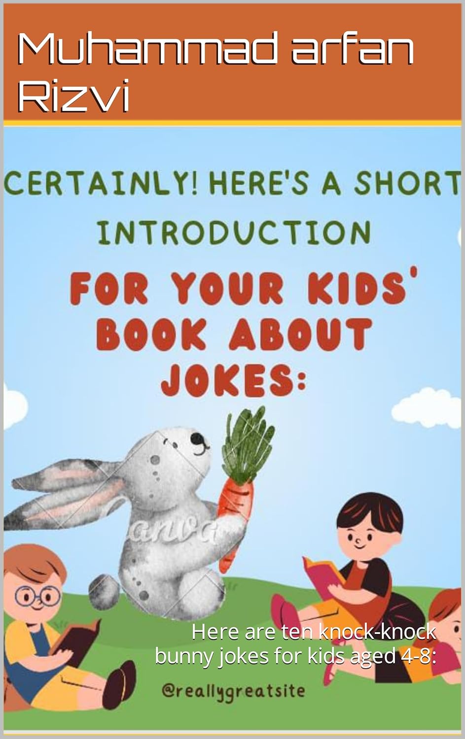 Certainly! Here's a short introduction for your kids' book about jokes ...