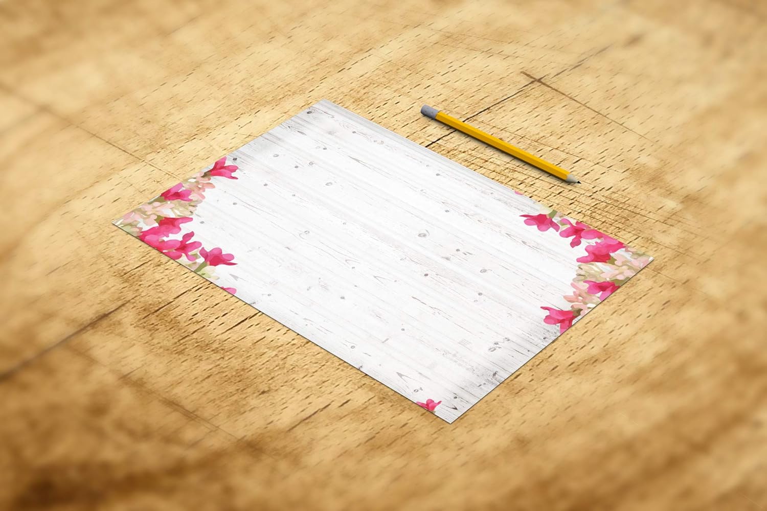 Buy Gray Wood Rustic Stationery - 8.5 x 11 - 60 Letterhead Sheets ...