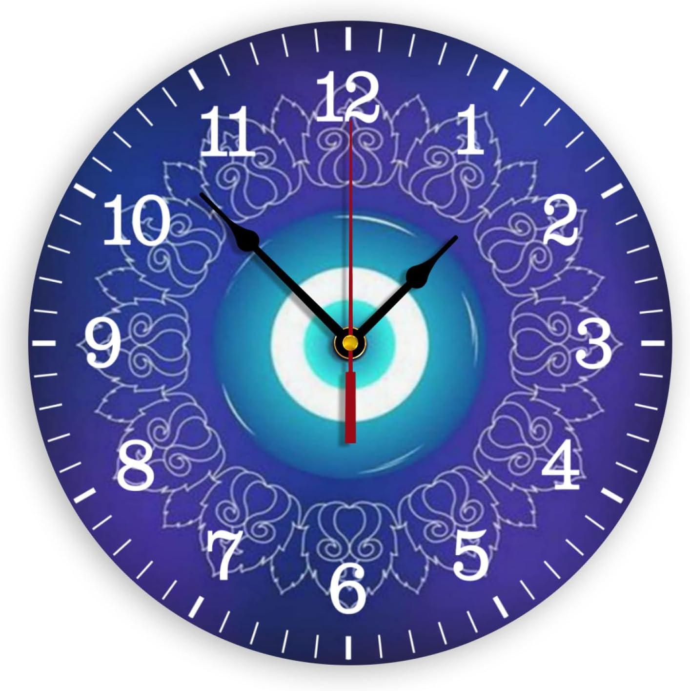 Amazon.com: Vcjta Wall Clocks Greek Turkish Matiasma Evil Eye Classic ...