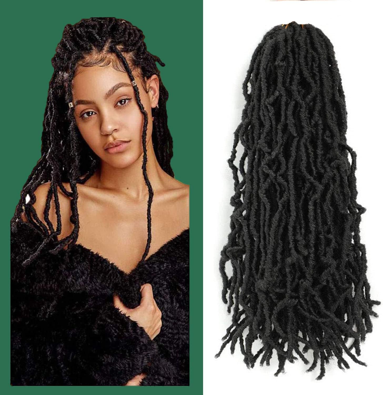 Amazon.com : 18 Inch New Faux Locs Crochet Hair 3 Packs Soft Locs Pre ...