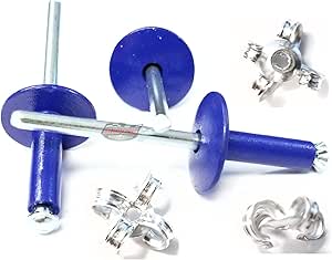 Amazon.com: Dark Blue 3/16" Pop Rivets Aluminum Large Head Exploding ...