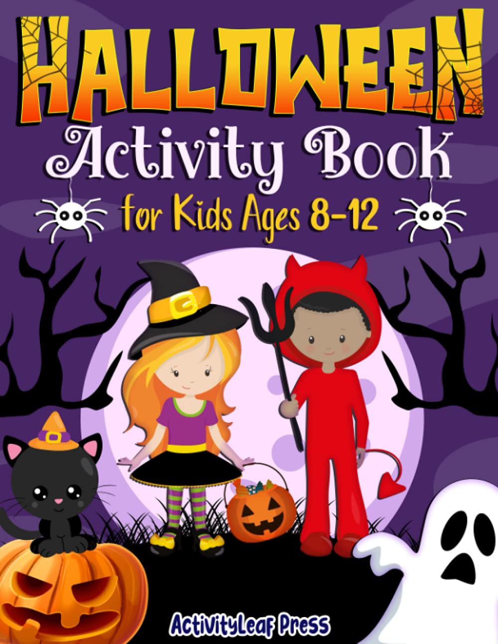Halloween Activity Book For Kids Ages 8-12: A Fun Halloween Coloring ...