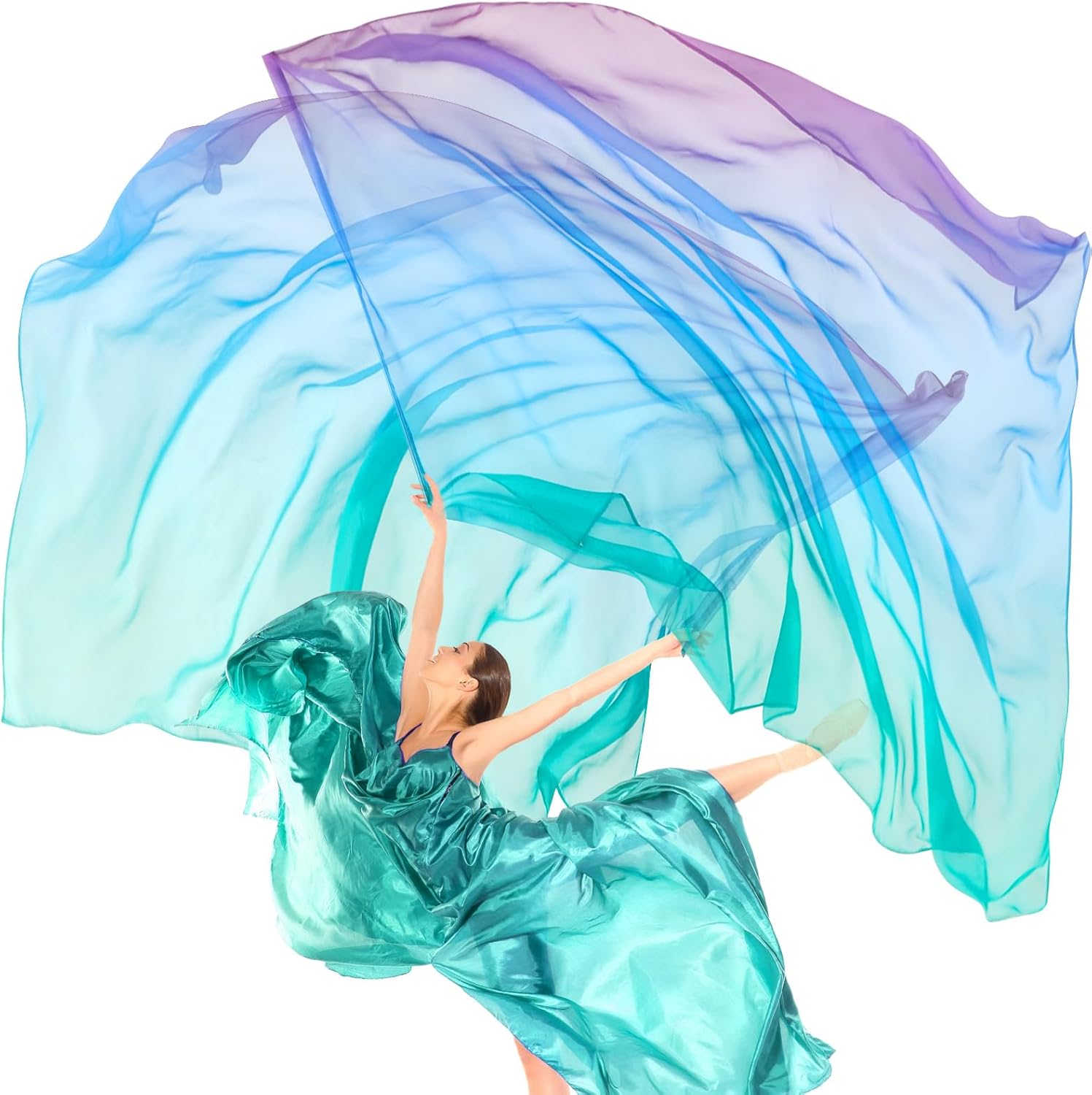 Amazon.com : Jecery 2 Set 55x78" Praise Dance Worship Flags with ...