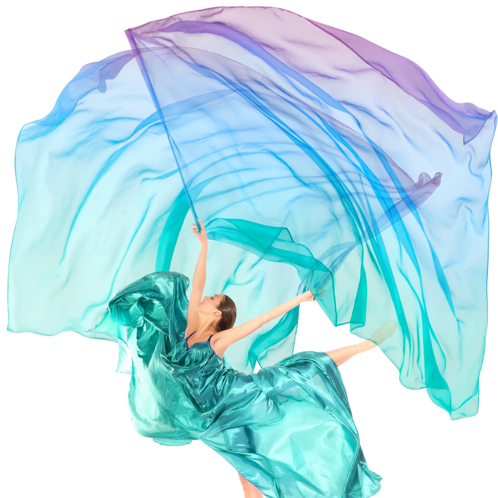 Amazon.com : Jecery 2 Set 55x78" Praise Dance Worship Flags Church ...