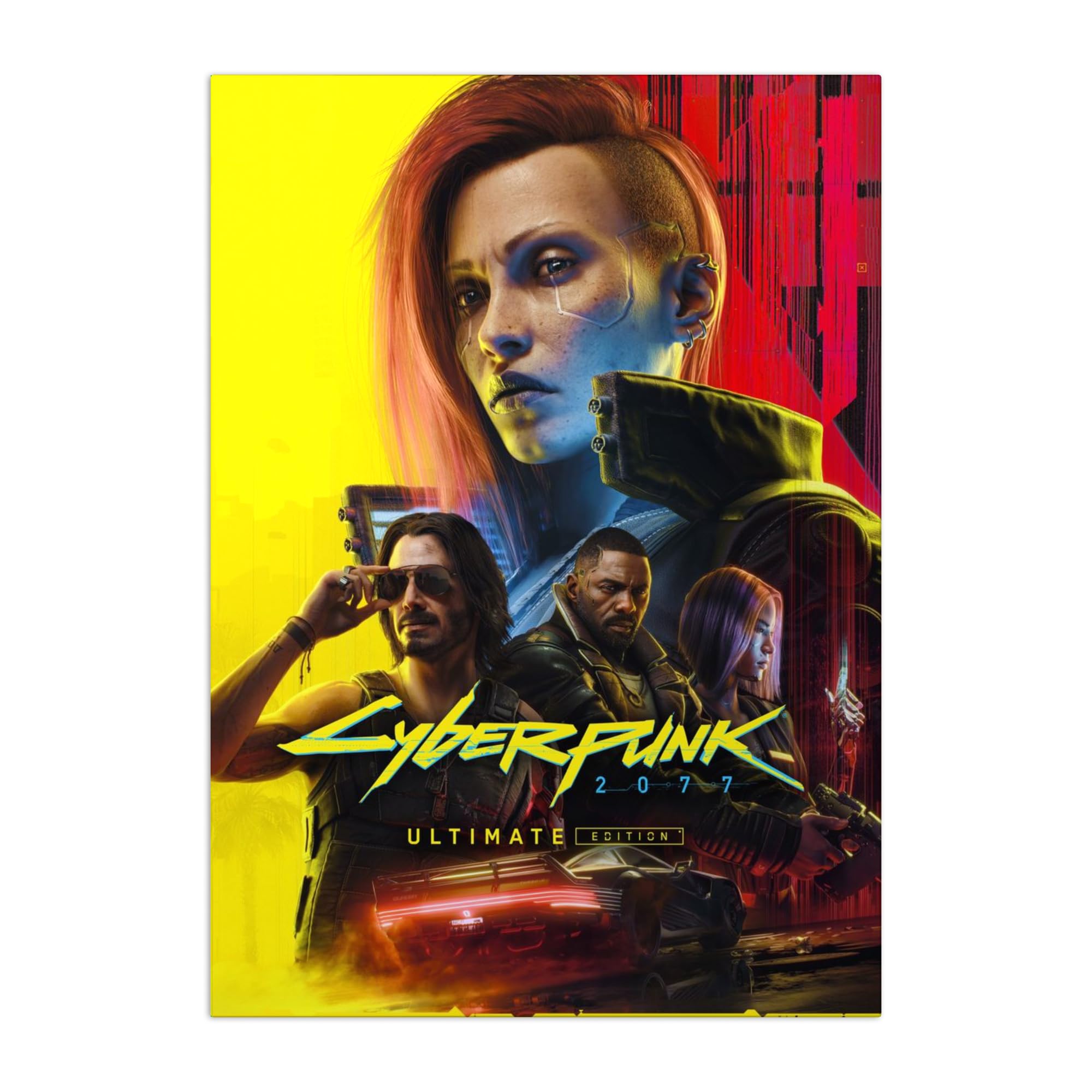 Amazon.com: Displate Cyberpunk Metal Poster Cyberpunk Dekoration ...
